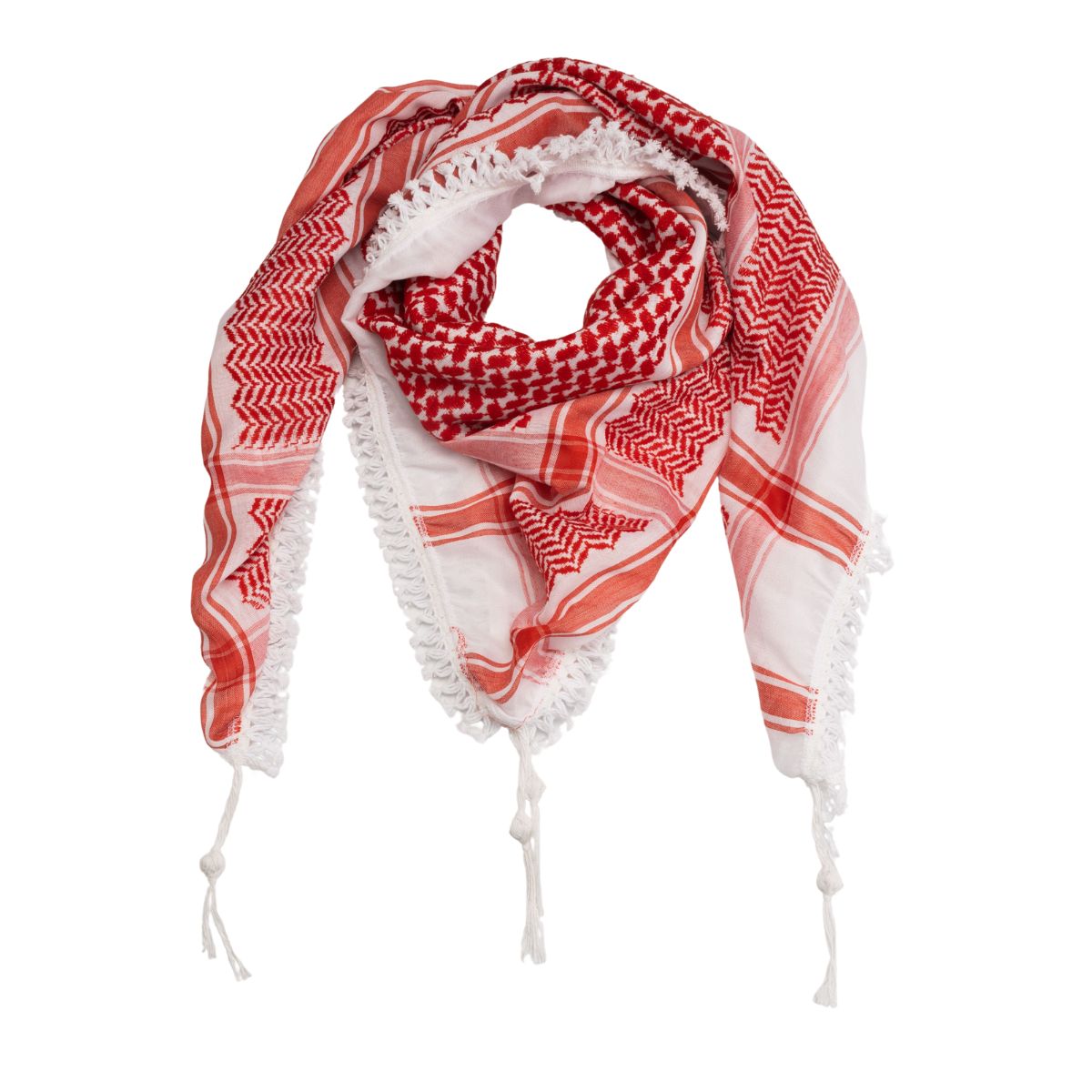 Nablus Keffiyeh - Red & White – Shop Palestine